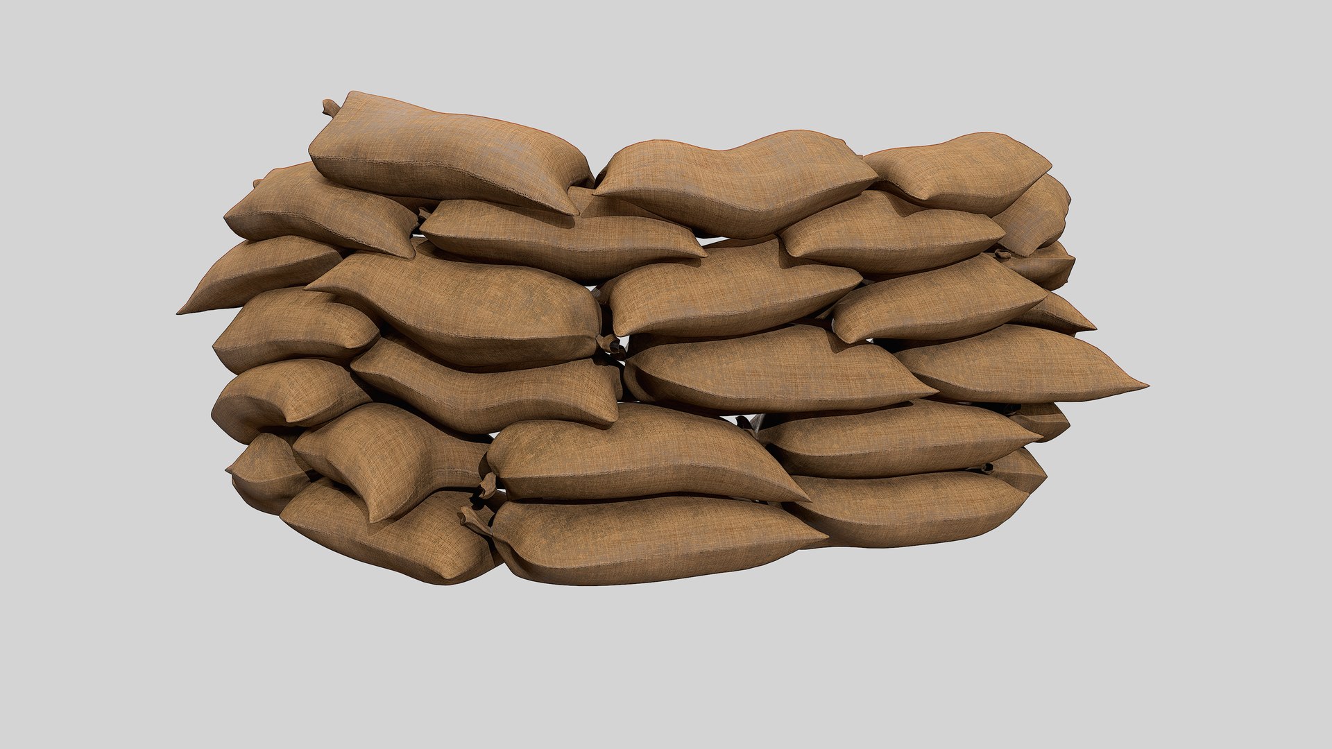 Sandbag V3 With Pbr 4K 8K 3D Model - TurboSquid 1731837