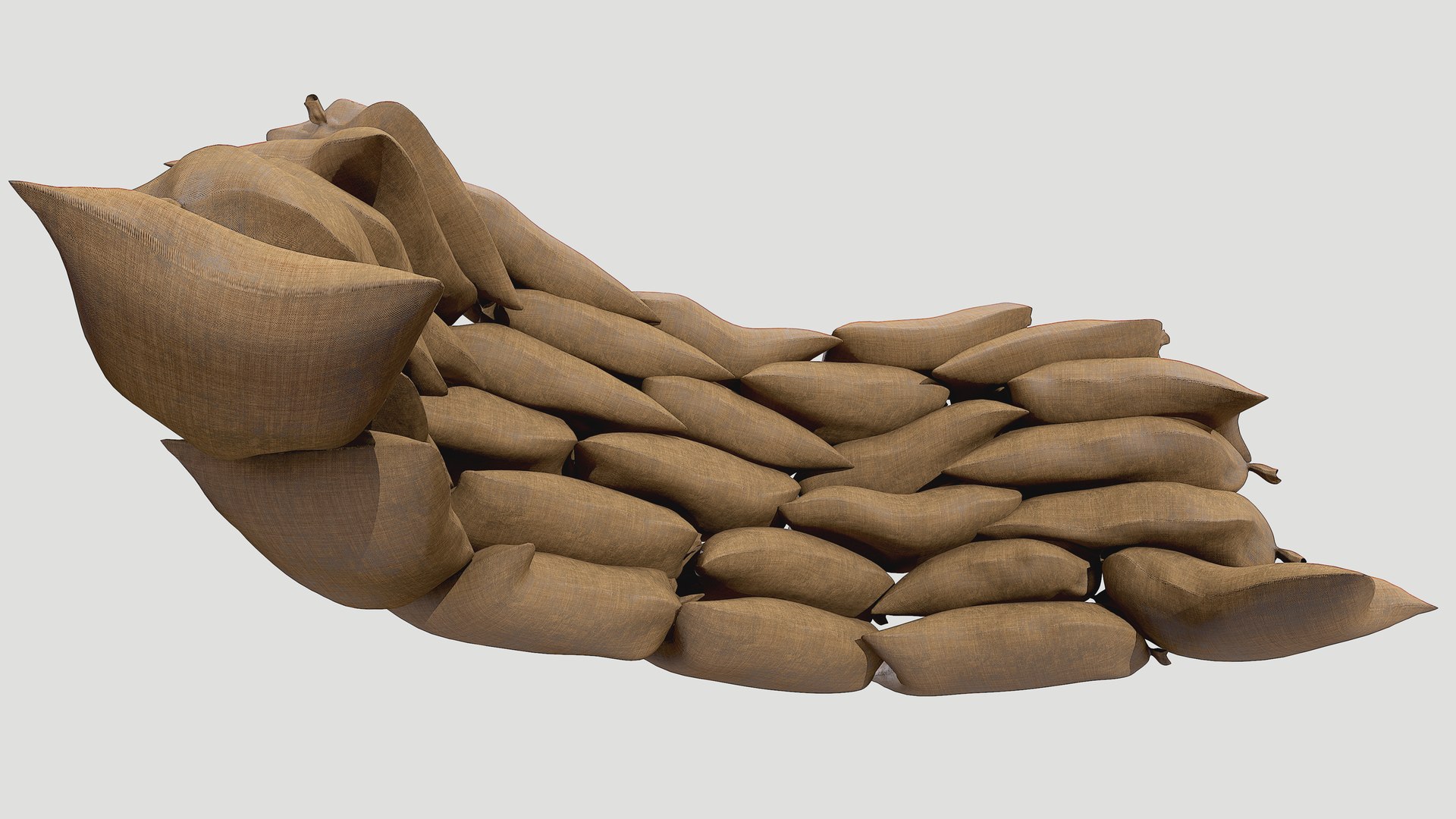 Sandbag V3 With Pbr 4K 8K 3D Model - TurboSquid 1731837