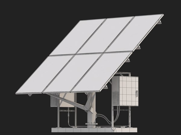 solar panel 3d model