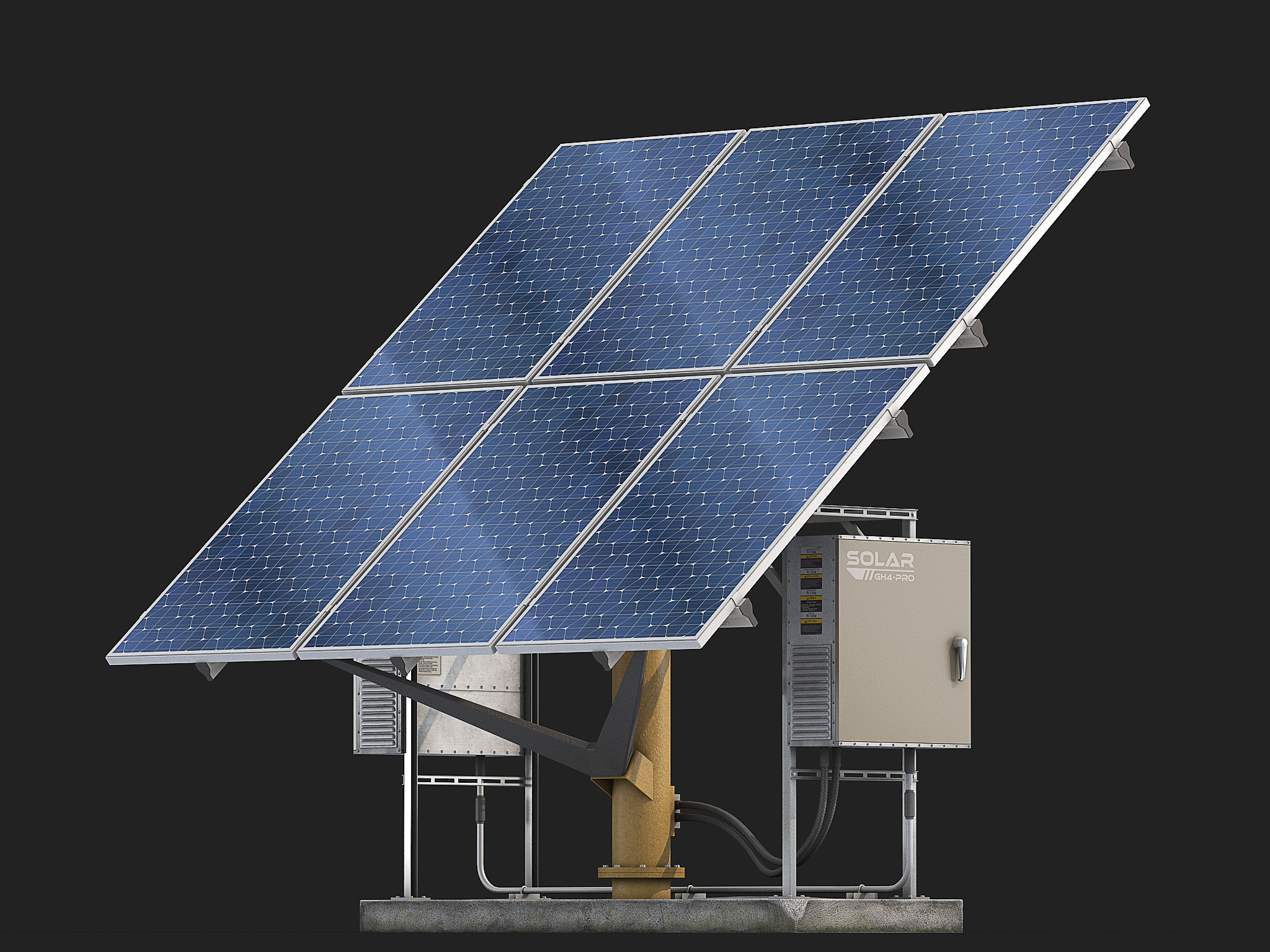 solar panel 3d model