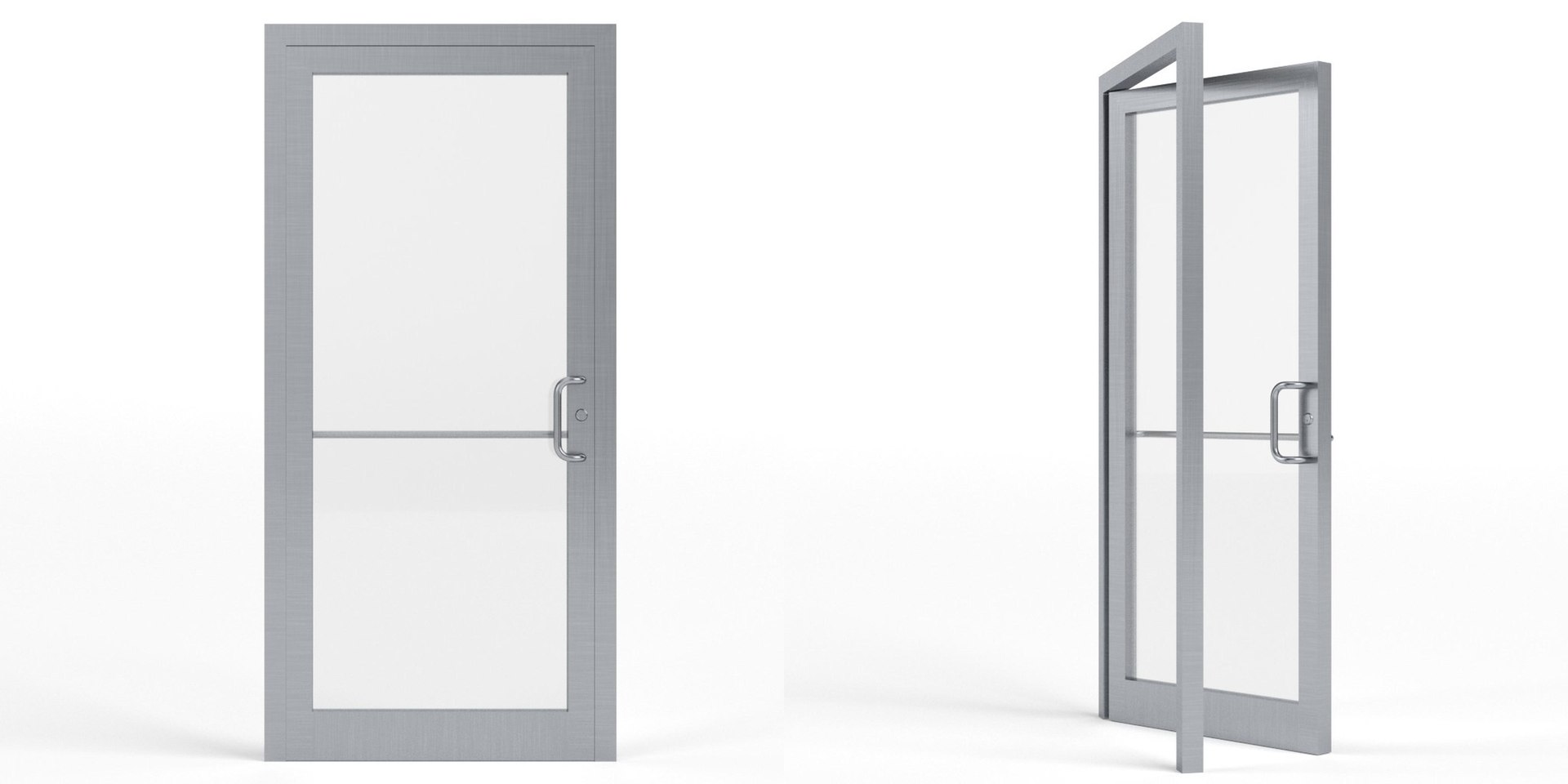 Storefront Glass Door 3D Model - TurboSquid 1605663