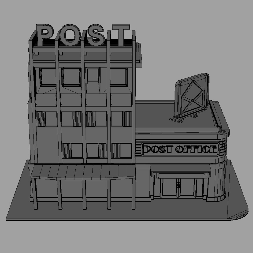 Post Office 03 3D model - TurboSquid 1769511