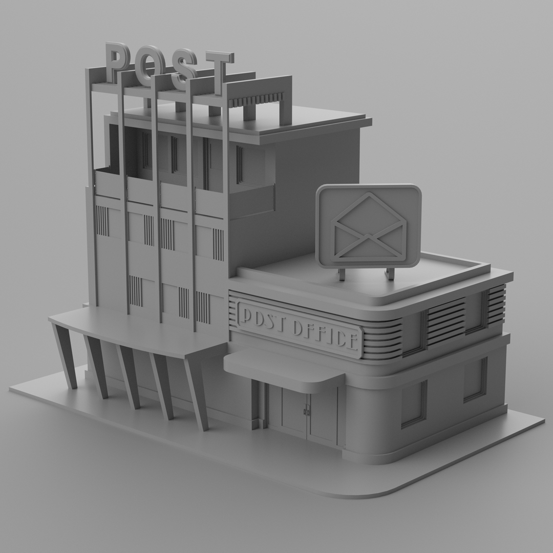 Post Office 03 3D model - TurboSquid 1769511