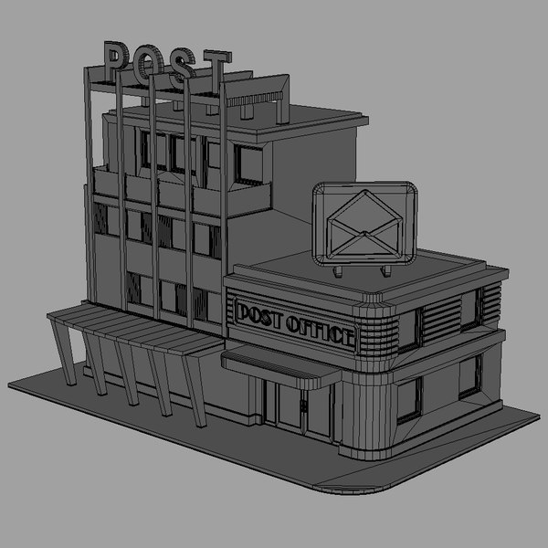 Post Office 03 3D model - TurboSquid 1769511