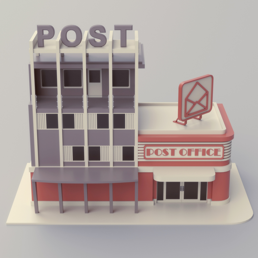 Post Office 03 3D model - TurboSquid 1769511