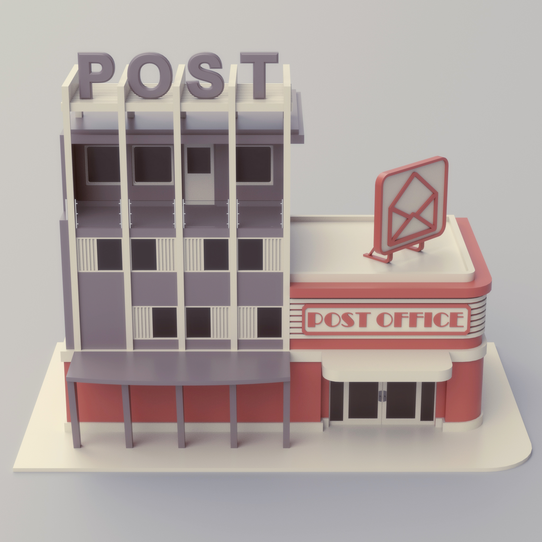 Post Office 03 3D model - TurboSquid 1769511