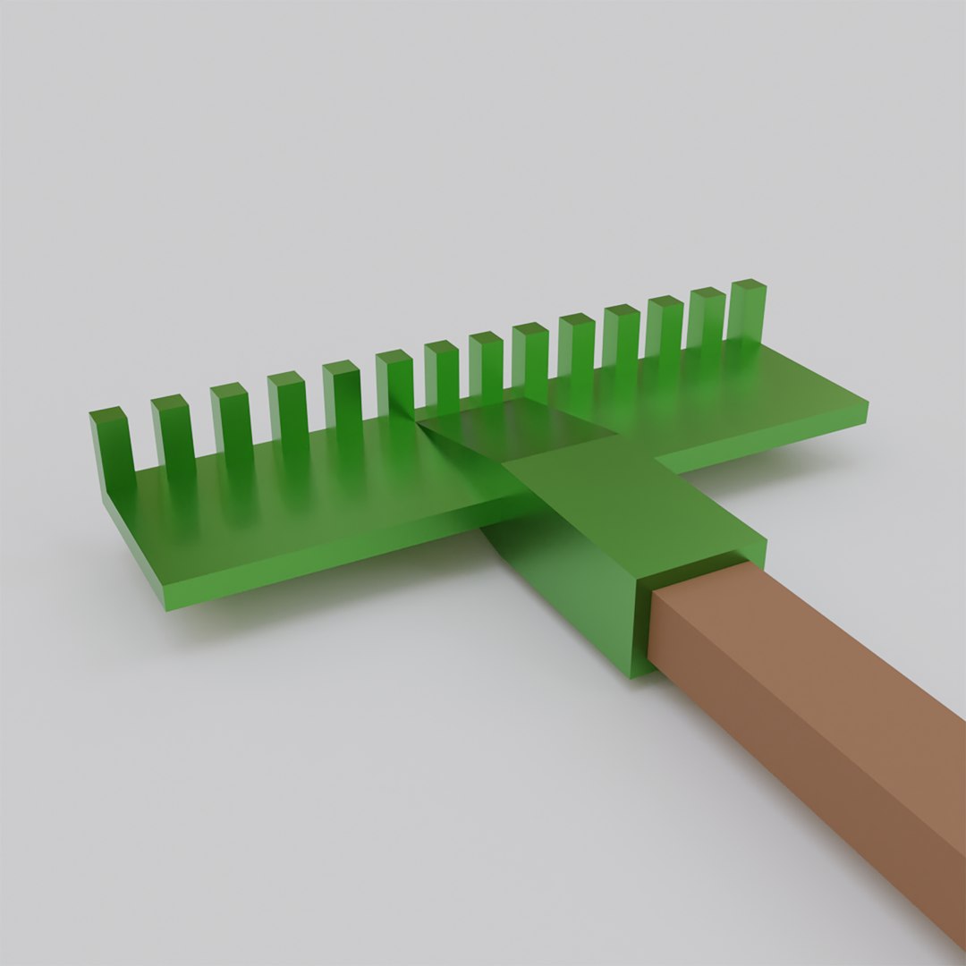 Free Low Poly Rake And Shovel Model - TurboSquid 2204817