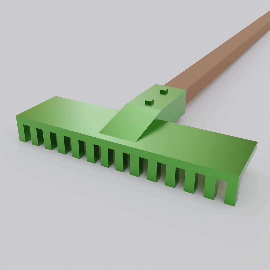 Free Low Poly Rake And Shovel Model - TurboSquid 2204817