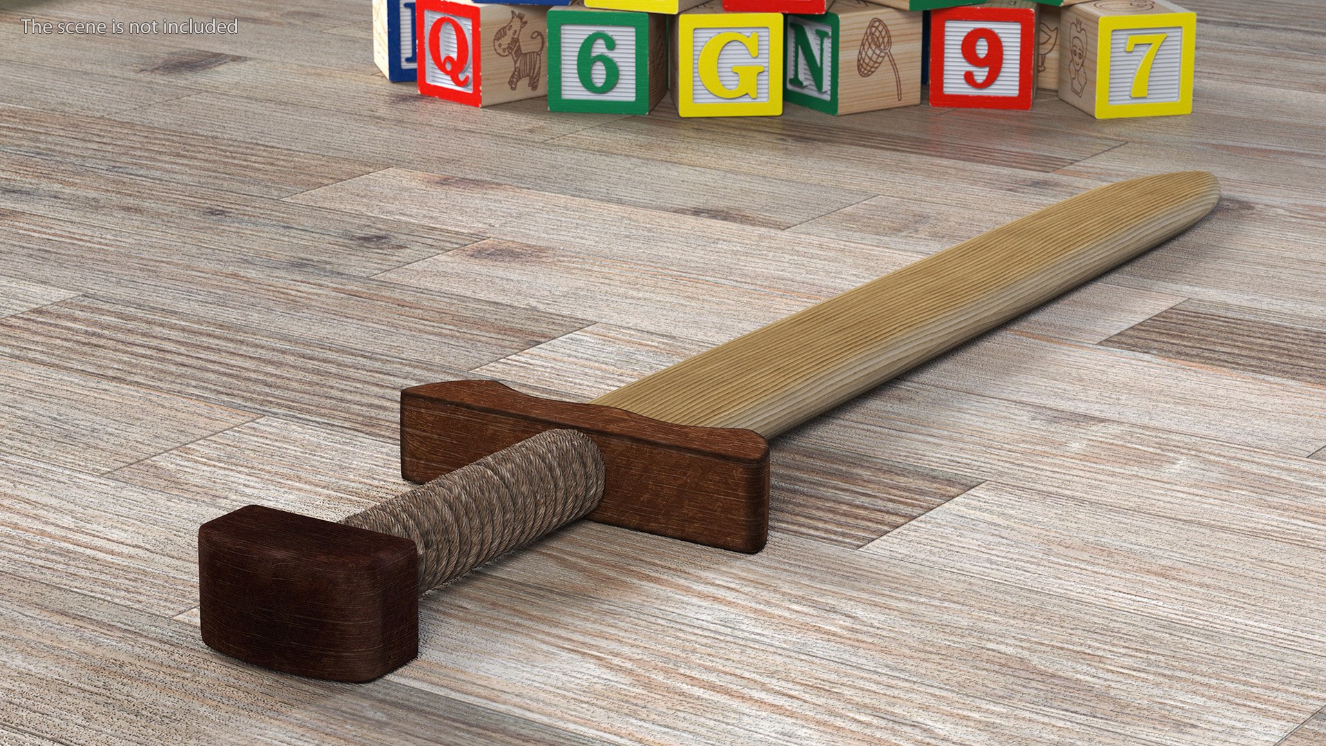 Wooden Practice Sword 3D Model - TurboSquid 2208846