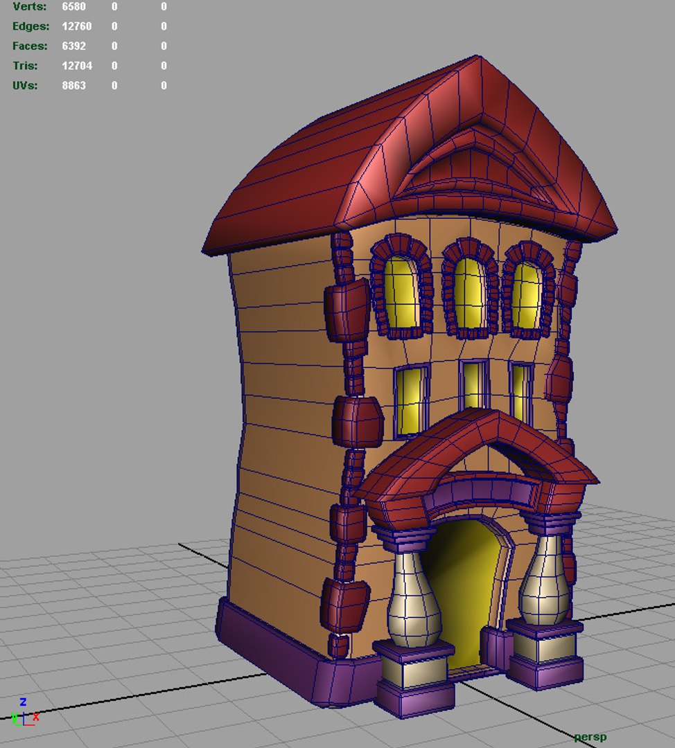 3d Model Toontown Buildings