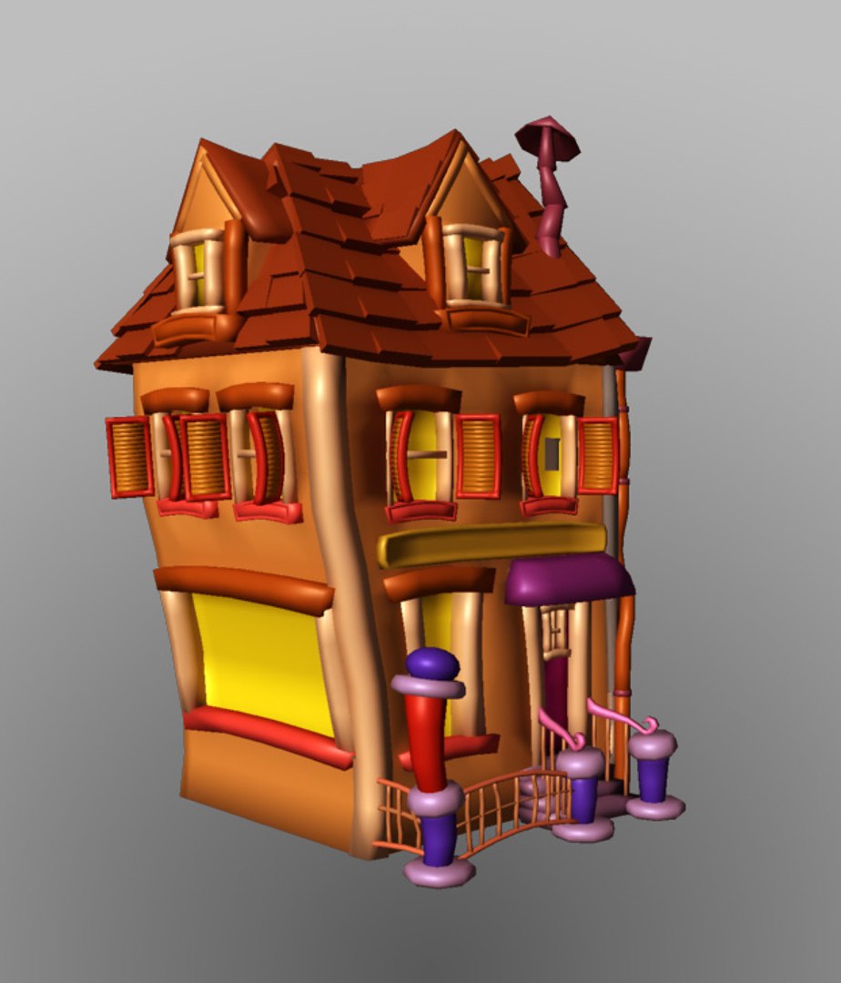 3d Model Toontown Buildings
