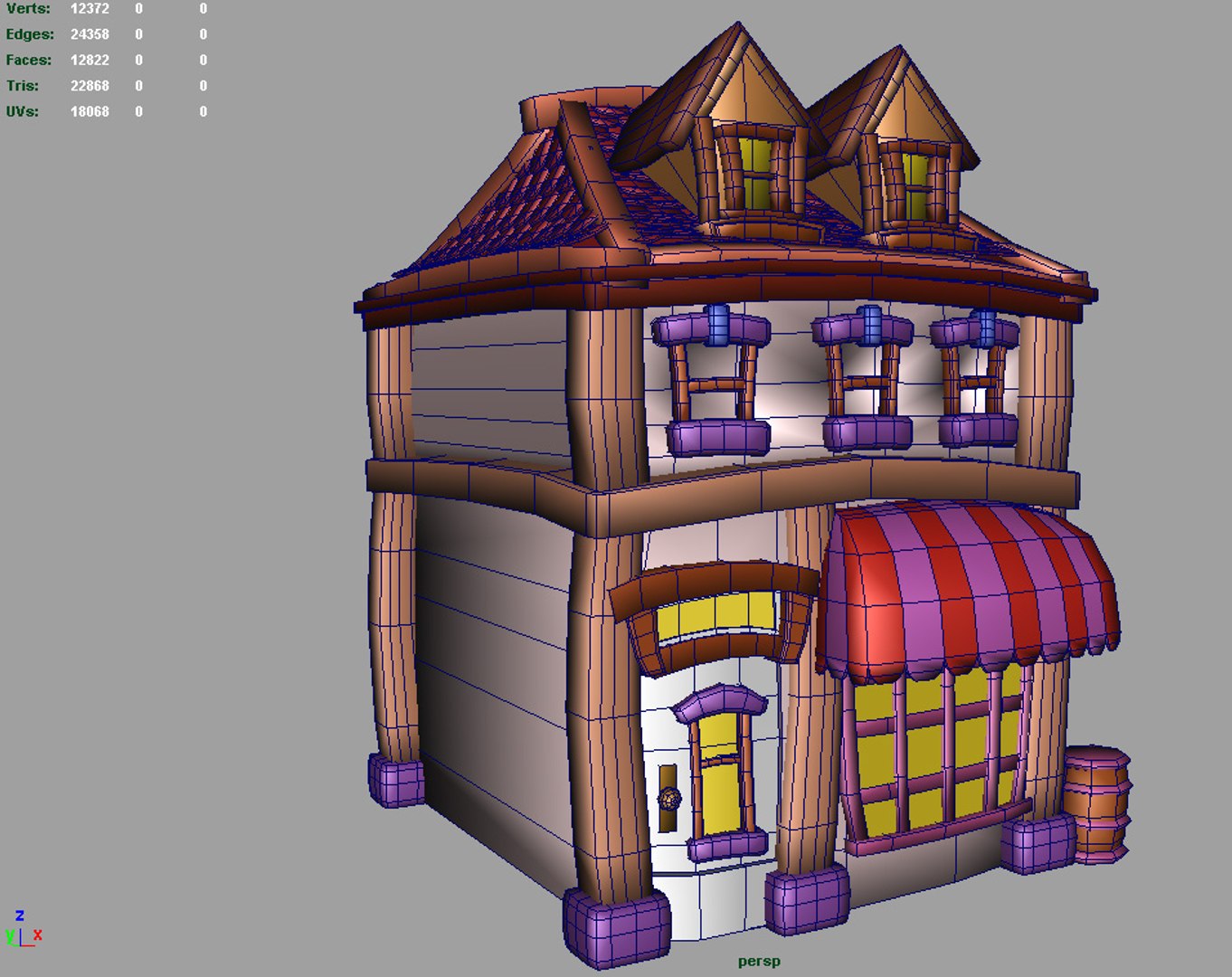 3d Model Toontown Buildings