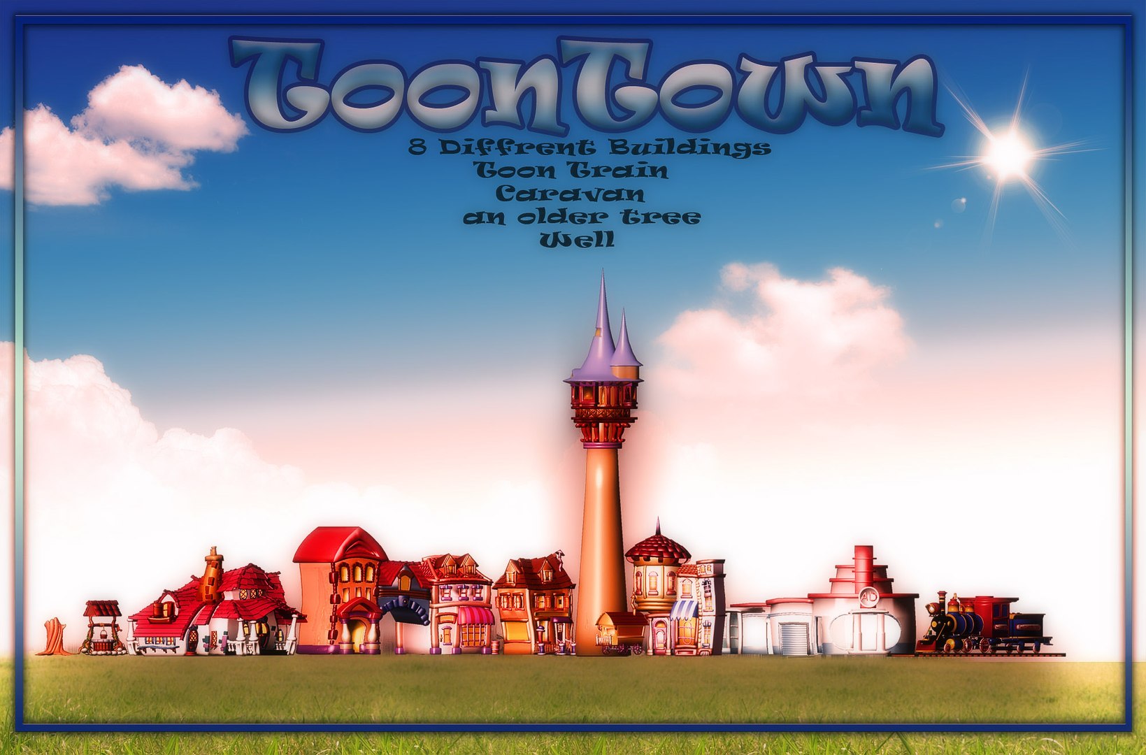 3d Model Toontown Buildings