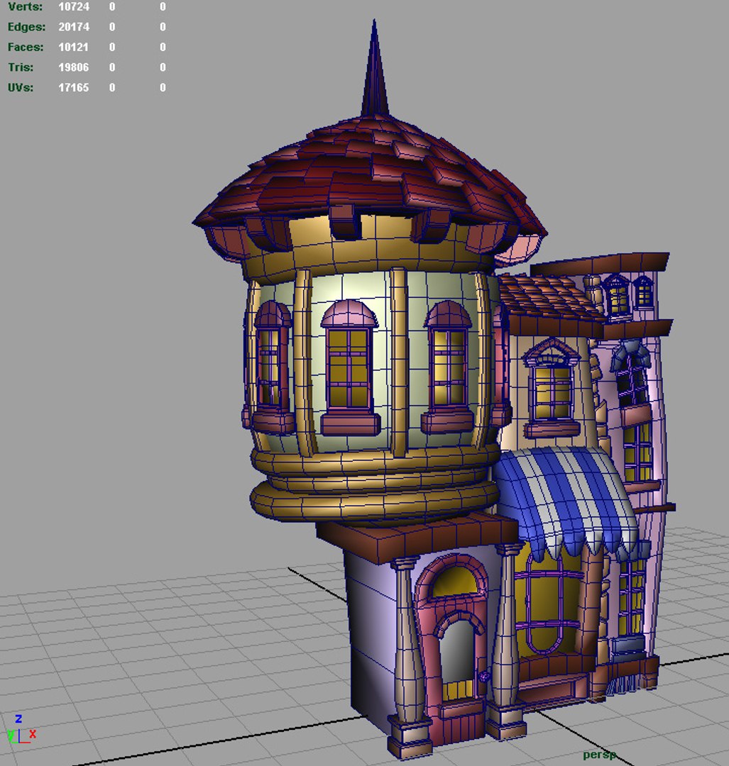 3d Model Toontown Buildings