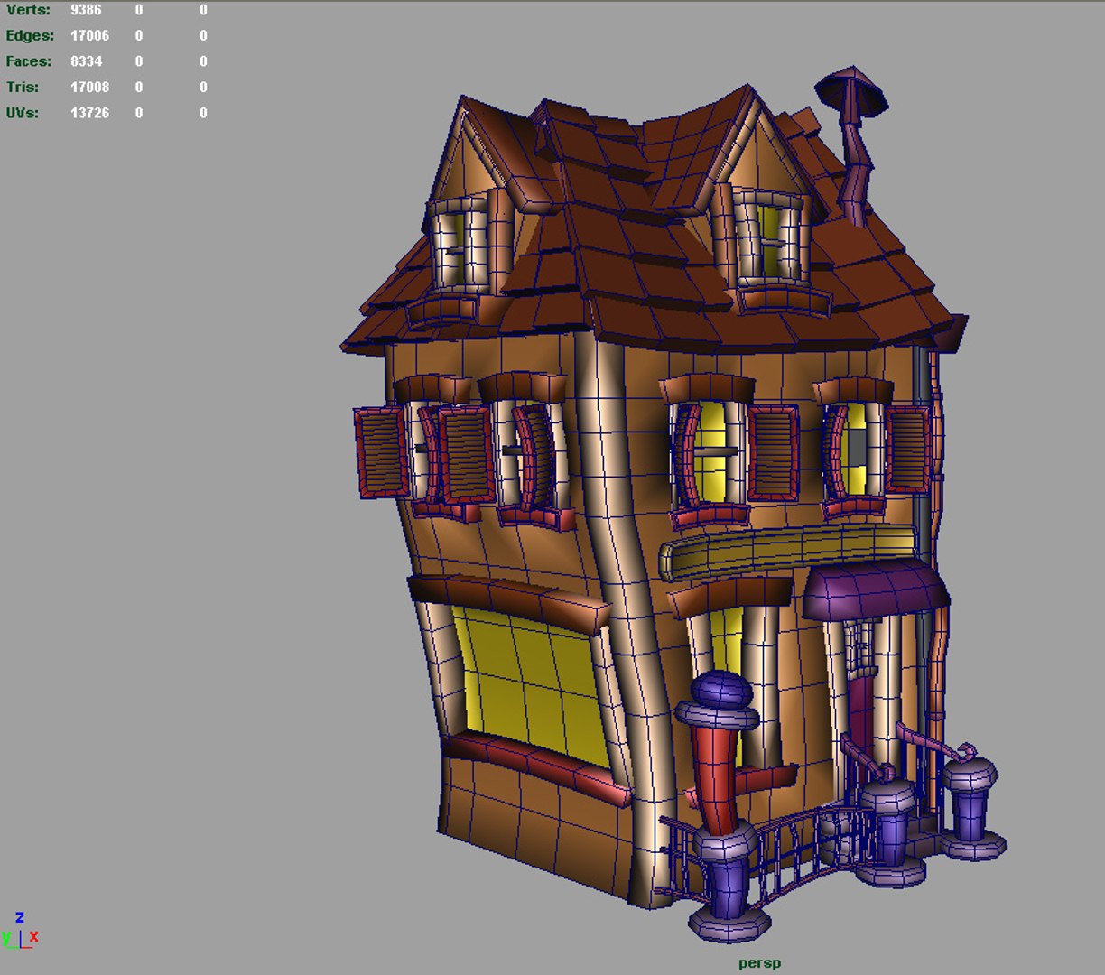 3d Model Toontown Buildings