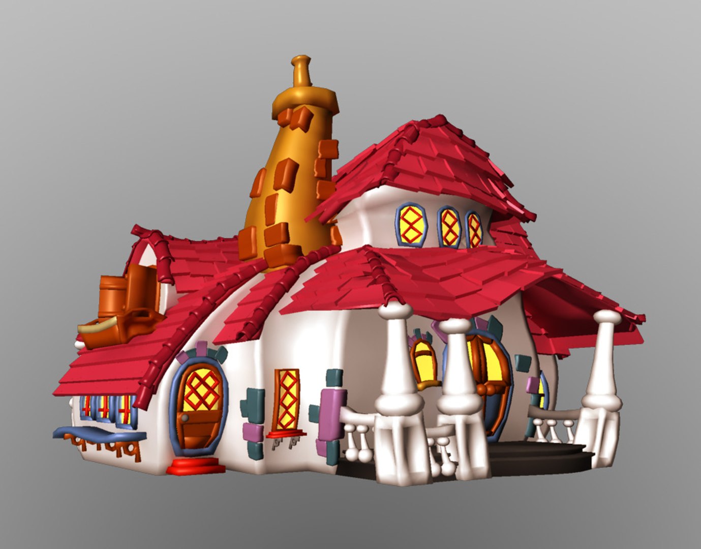 3d Model Toontown Buildings