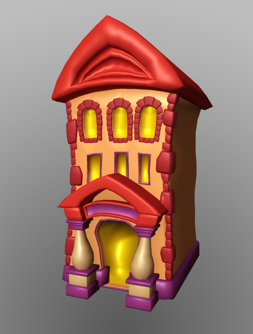 3d Model Toontown Buildings