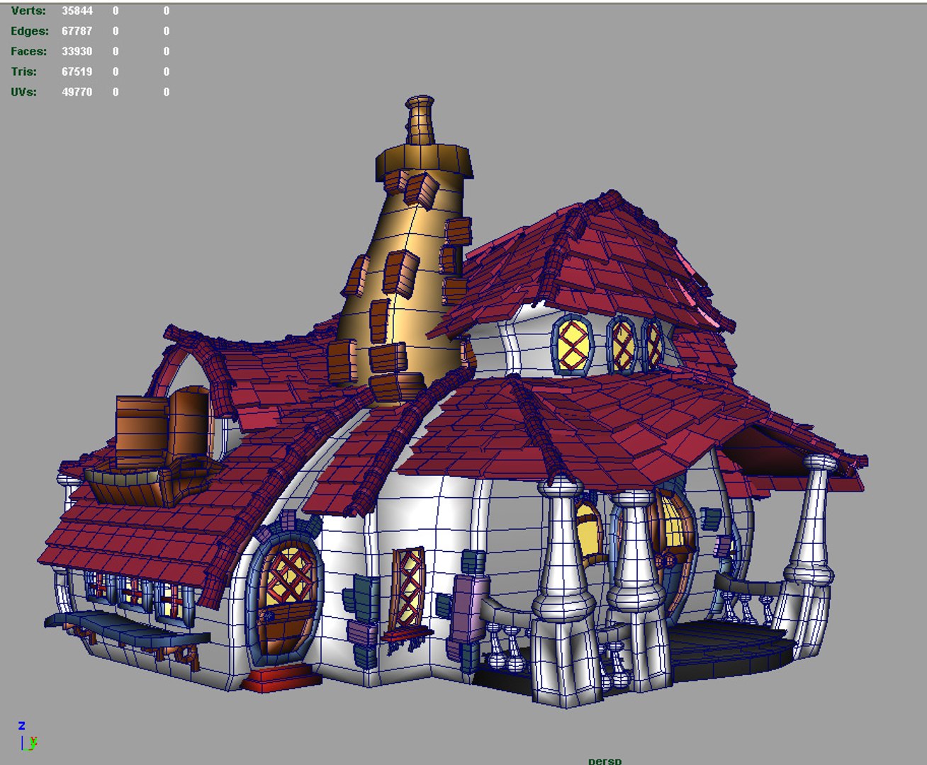 3d Model Toontown Buildings