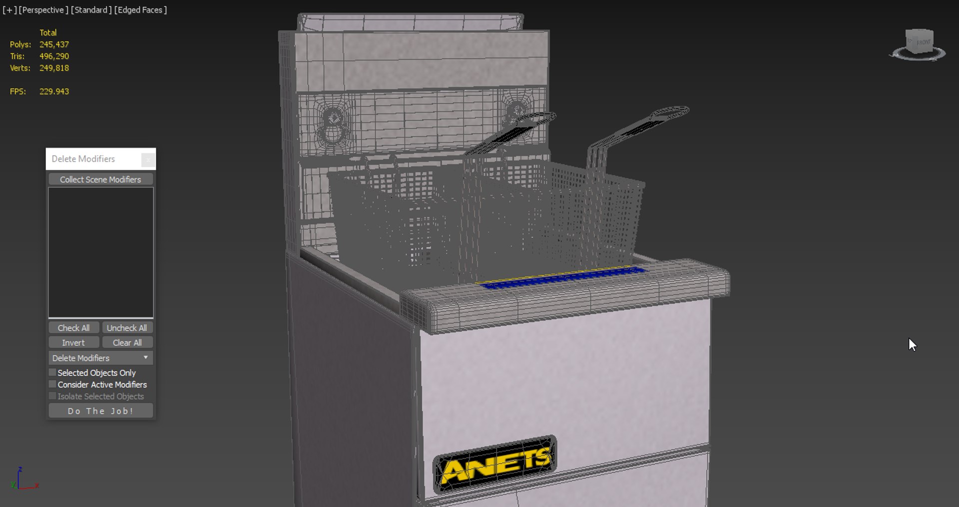 Anets Goldenfry Split Pot Fryer AGG14T Model - TurboSquid 2088921