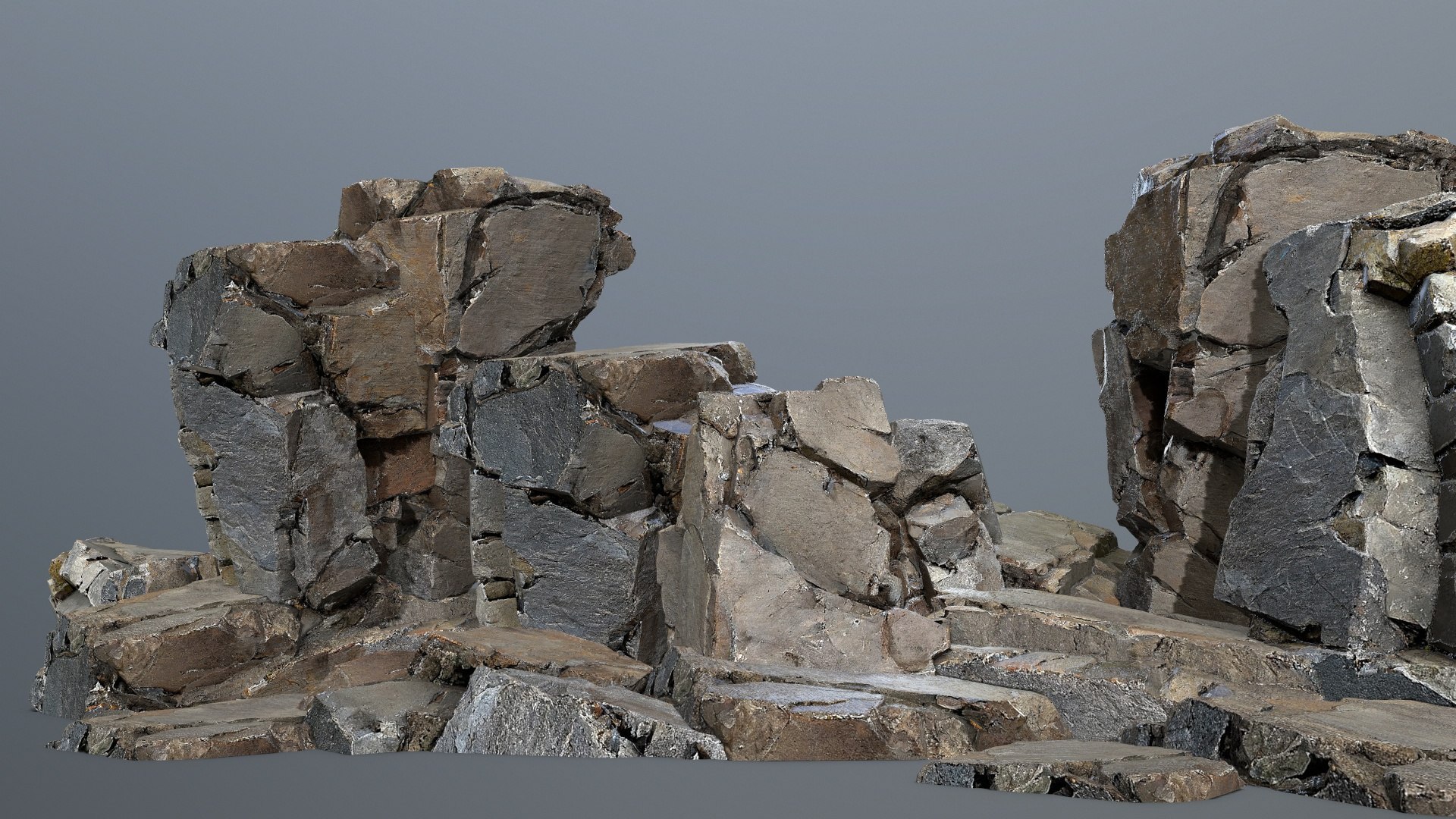 3D Model Cliff Rocks - TurboSquid 2253146