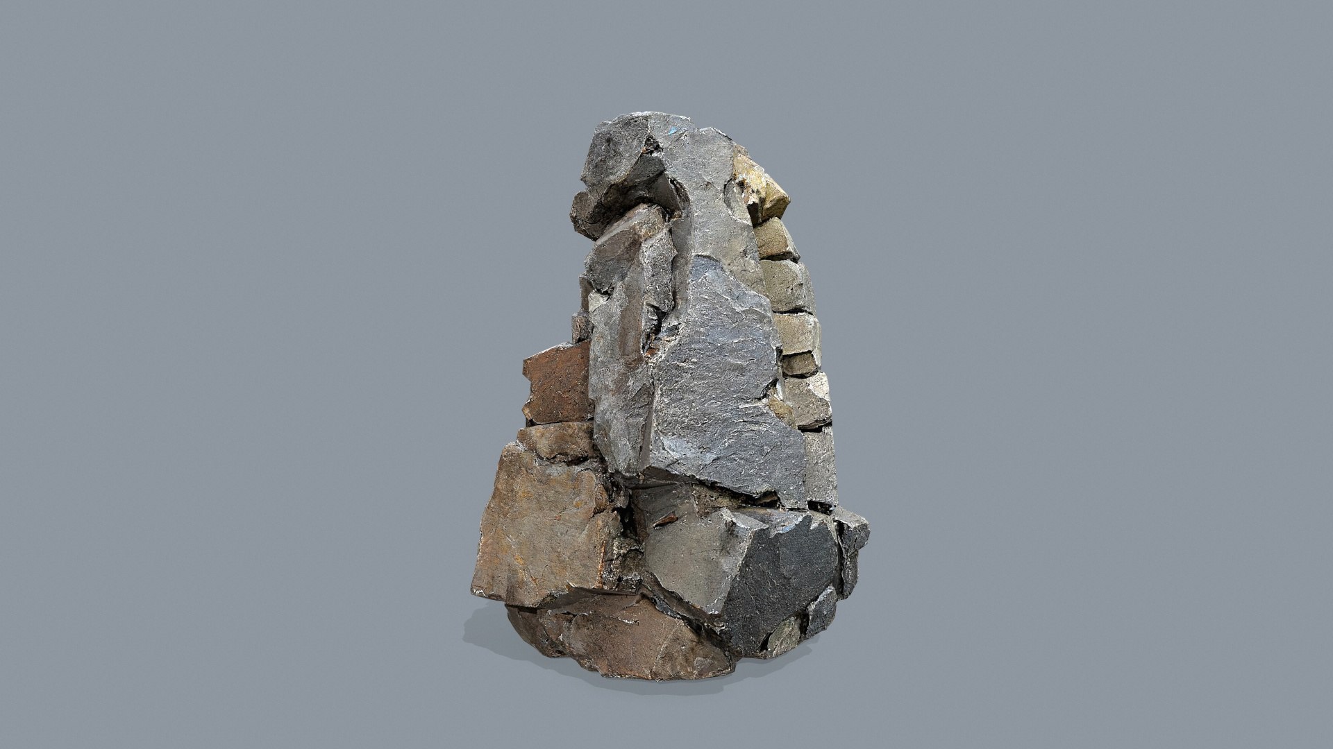 3D Model Cliff Rocks - TurboSquid 2253146