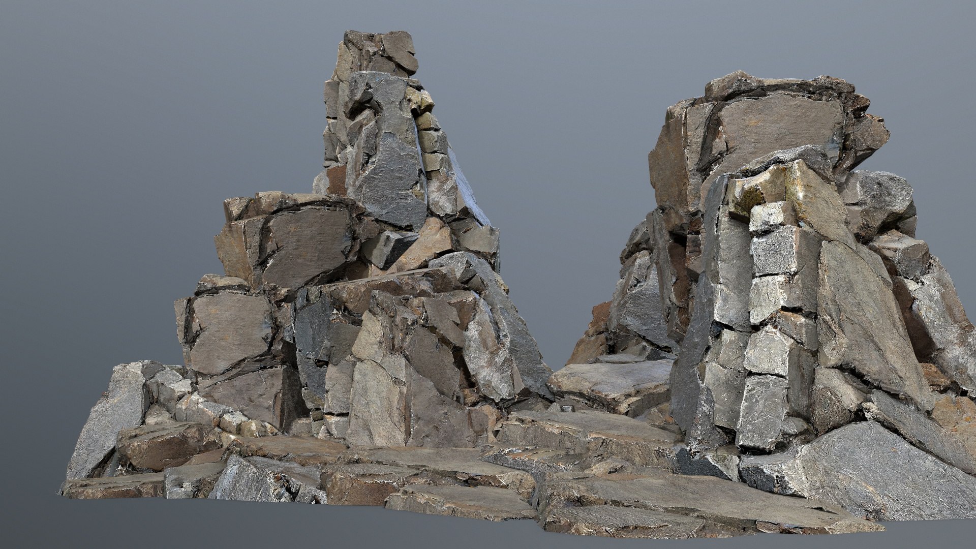 3D Model Cliff Rocks - TurboSquid 2253146