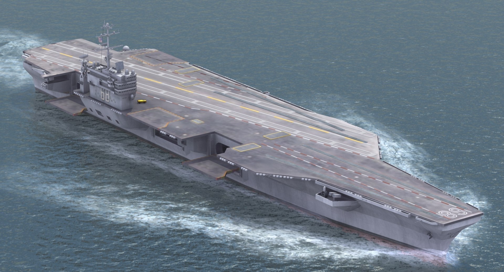 3D US Navy CVN Aircraft Carrier - TurboSquid 2514900