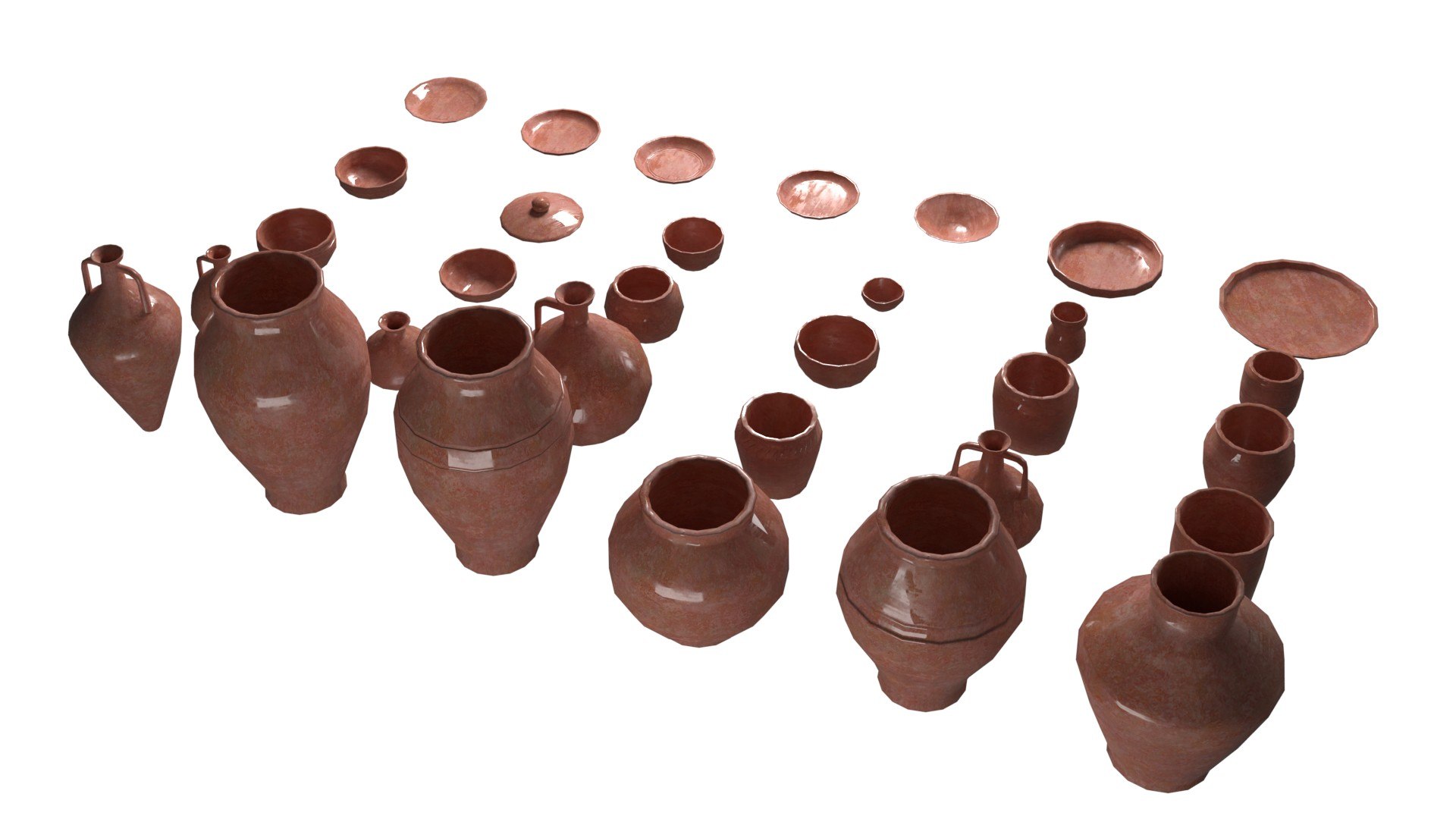 Roman Pottery 3D - TurboSquid 2260928