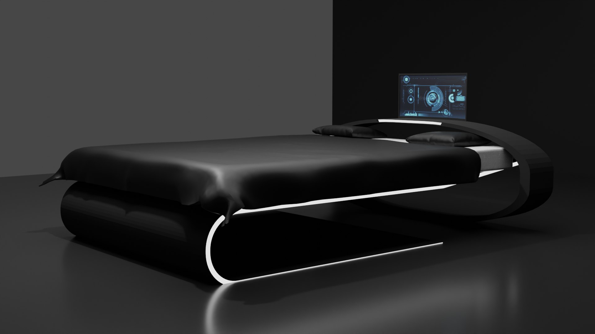 Sci-Fi Futuristic Bed 3D - TurboSquid 1985055