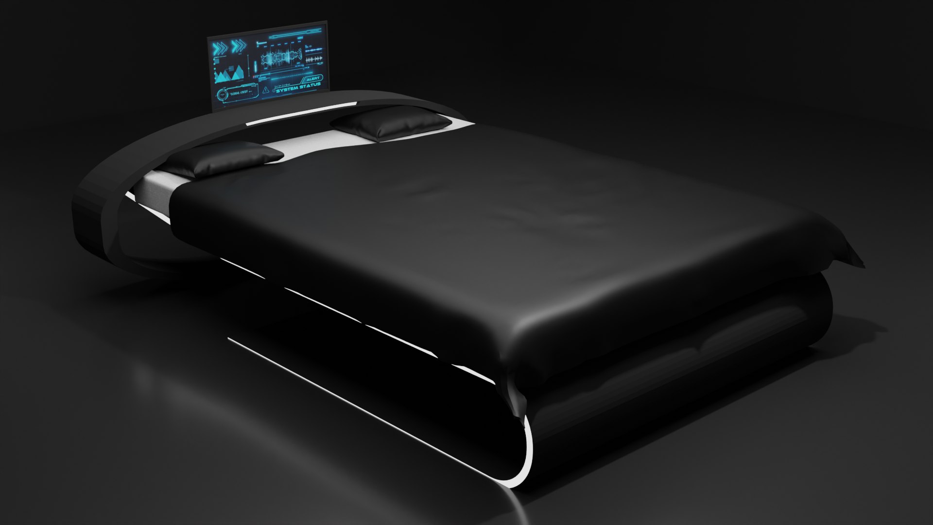 Sci-Fi Futuristic Bed 3D - TurboSquid 1985055
