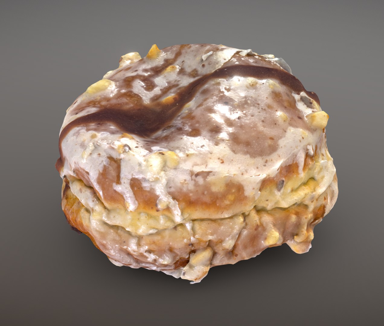 Hazelnut Chocolate Doughnut 3D Model - TurboSquid 1401417
