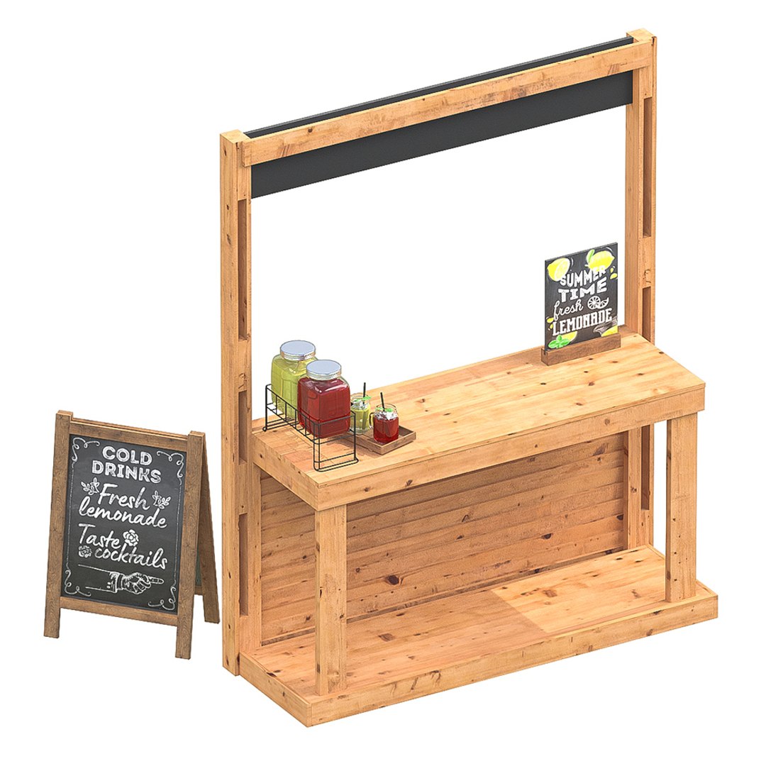 Drinks Stand 3D Model - TurboSquid 1432283