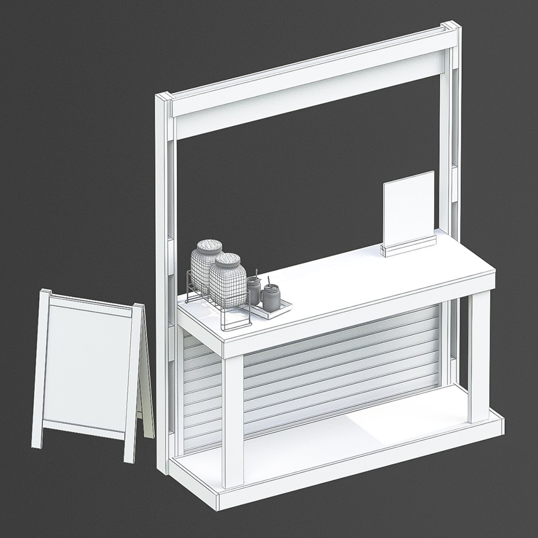 Drinks Stand 3D Model - TurboSquid 1432283