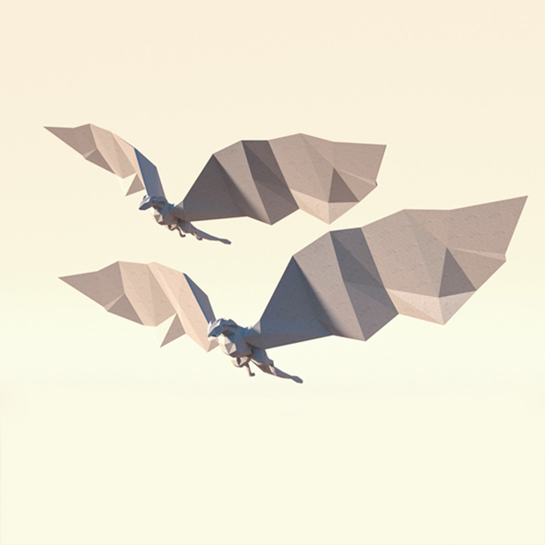 3D Model Paper Dragons - TurboSquid 1401206