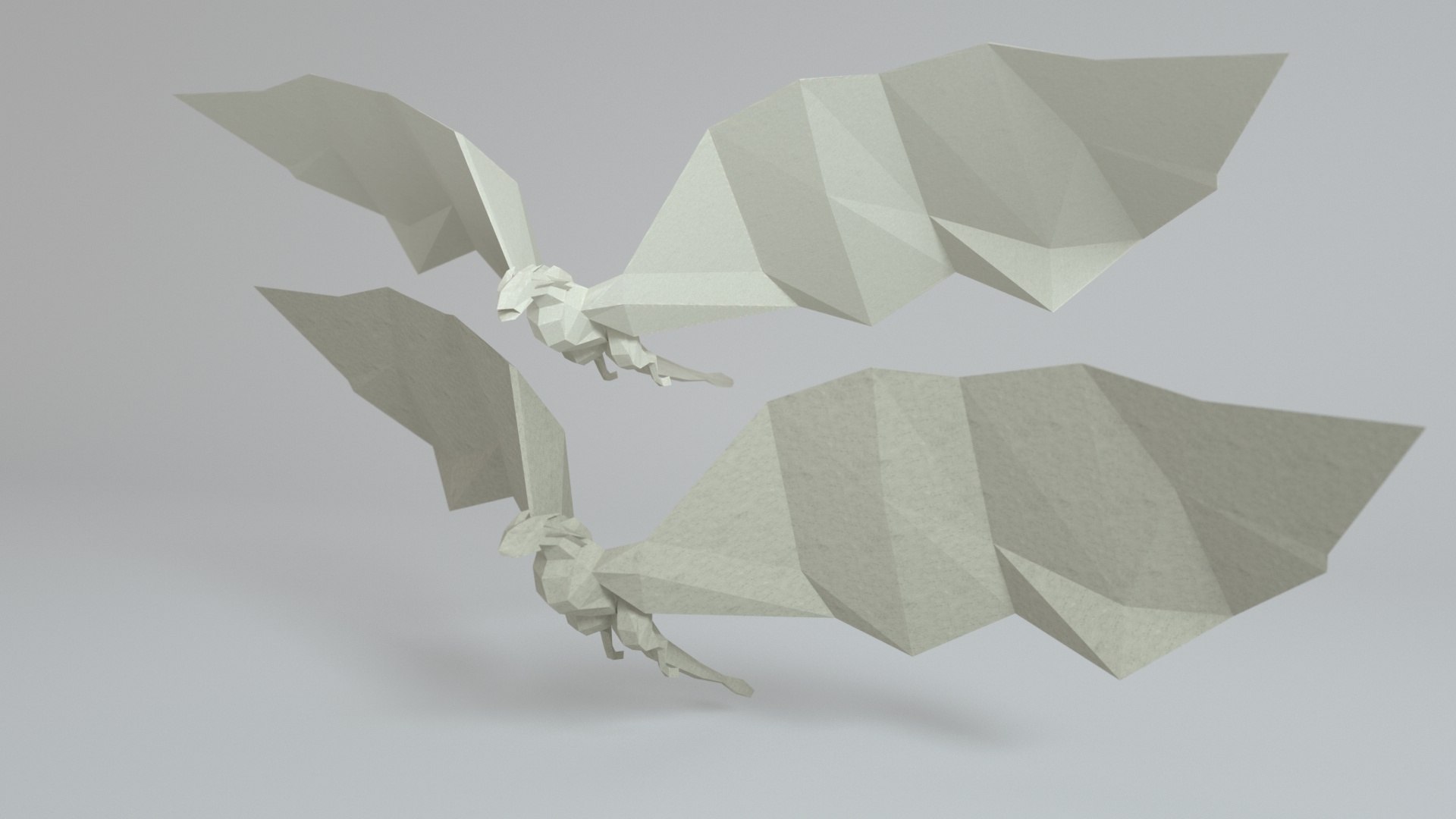 3D Model Paper Dragons - TurboSquid 1401206