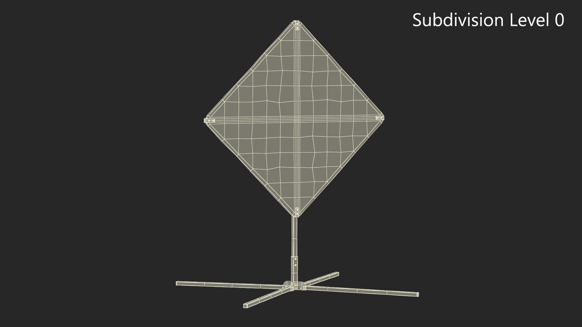 3D Slow Traffic Control Sign - TurboSquid 2007456