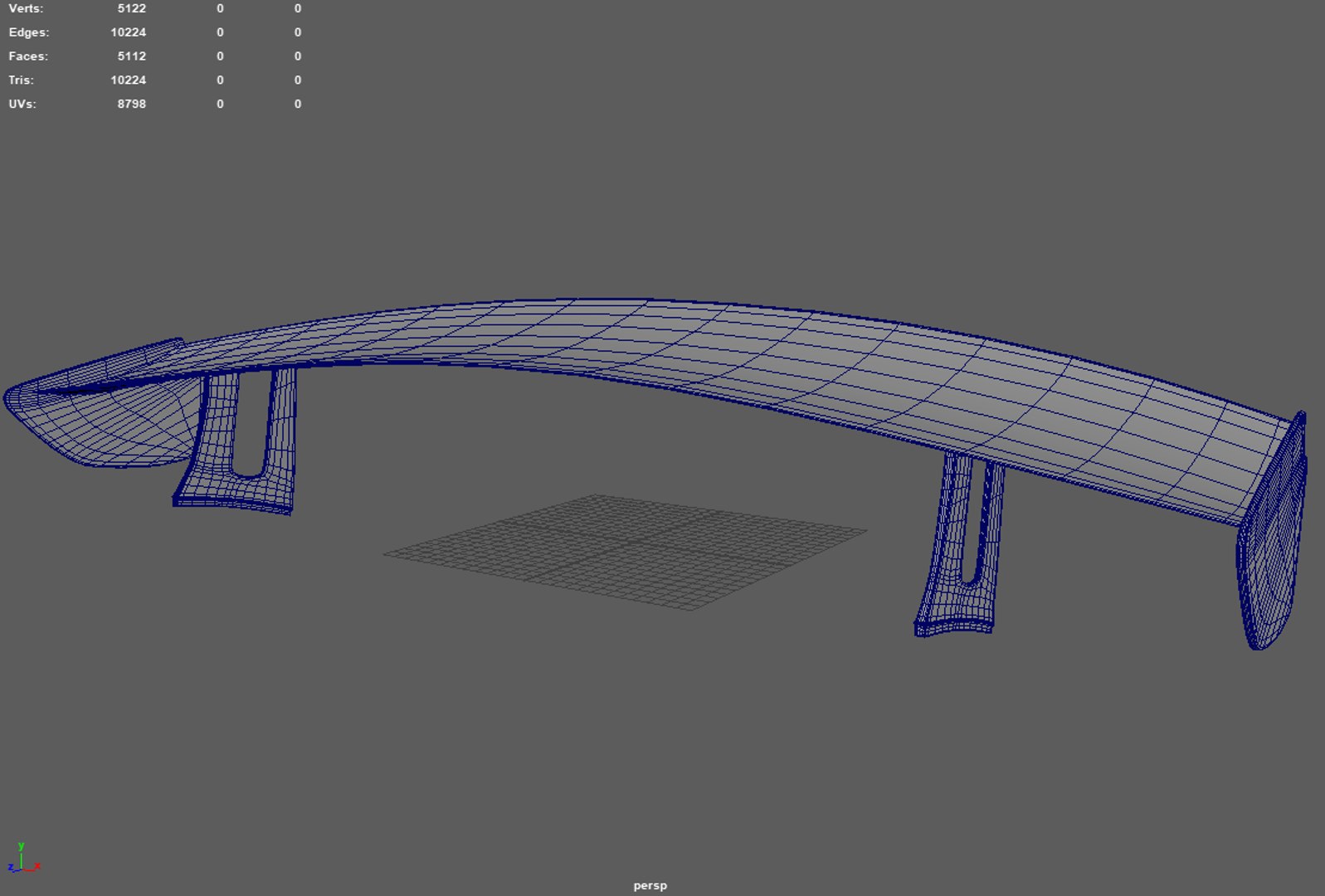 Car Spoiler 08 3D - TurboSquid 1897379