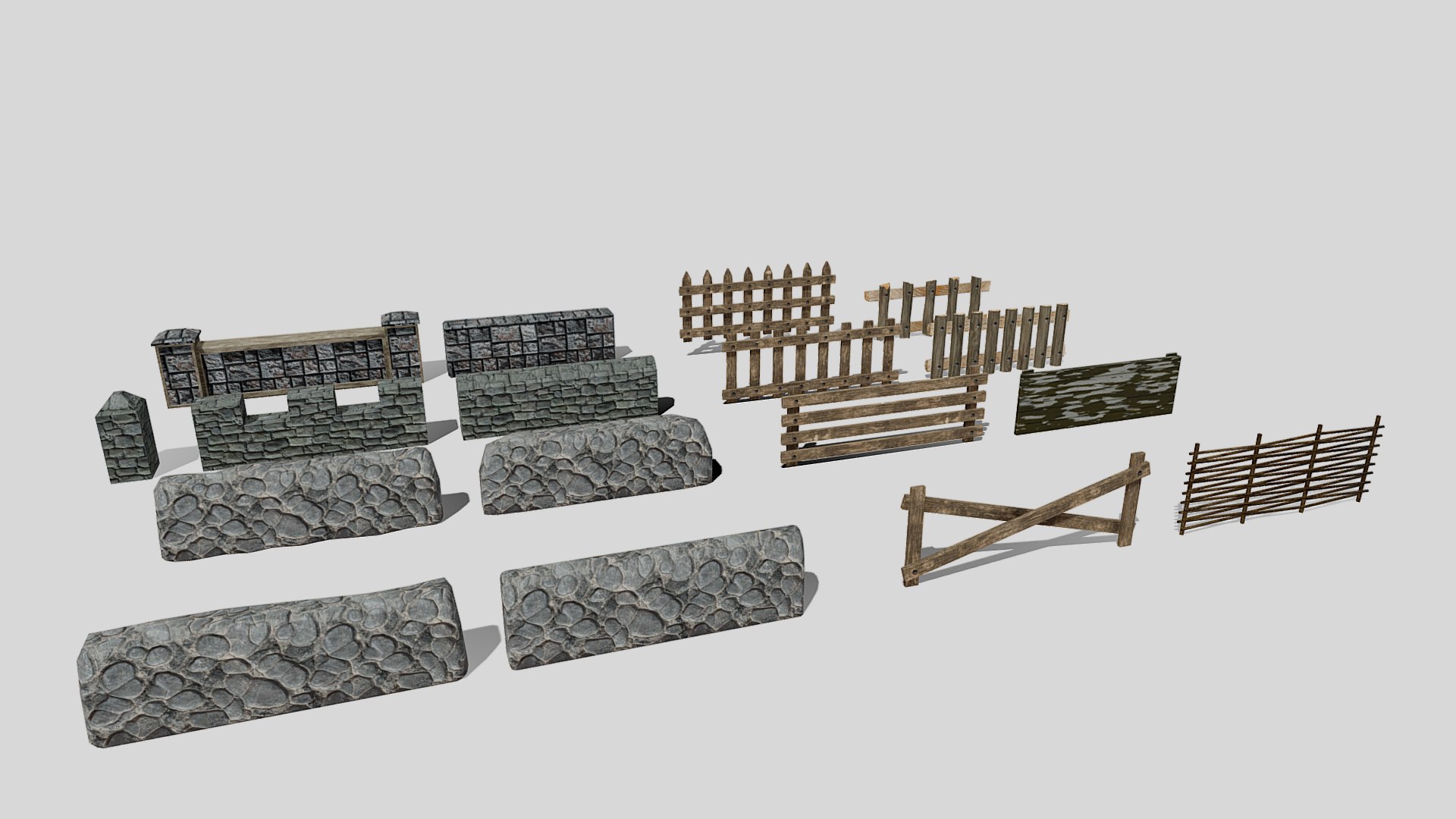 Fences 3D Model - TurboSquid 1643942