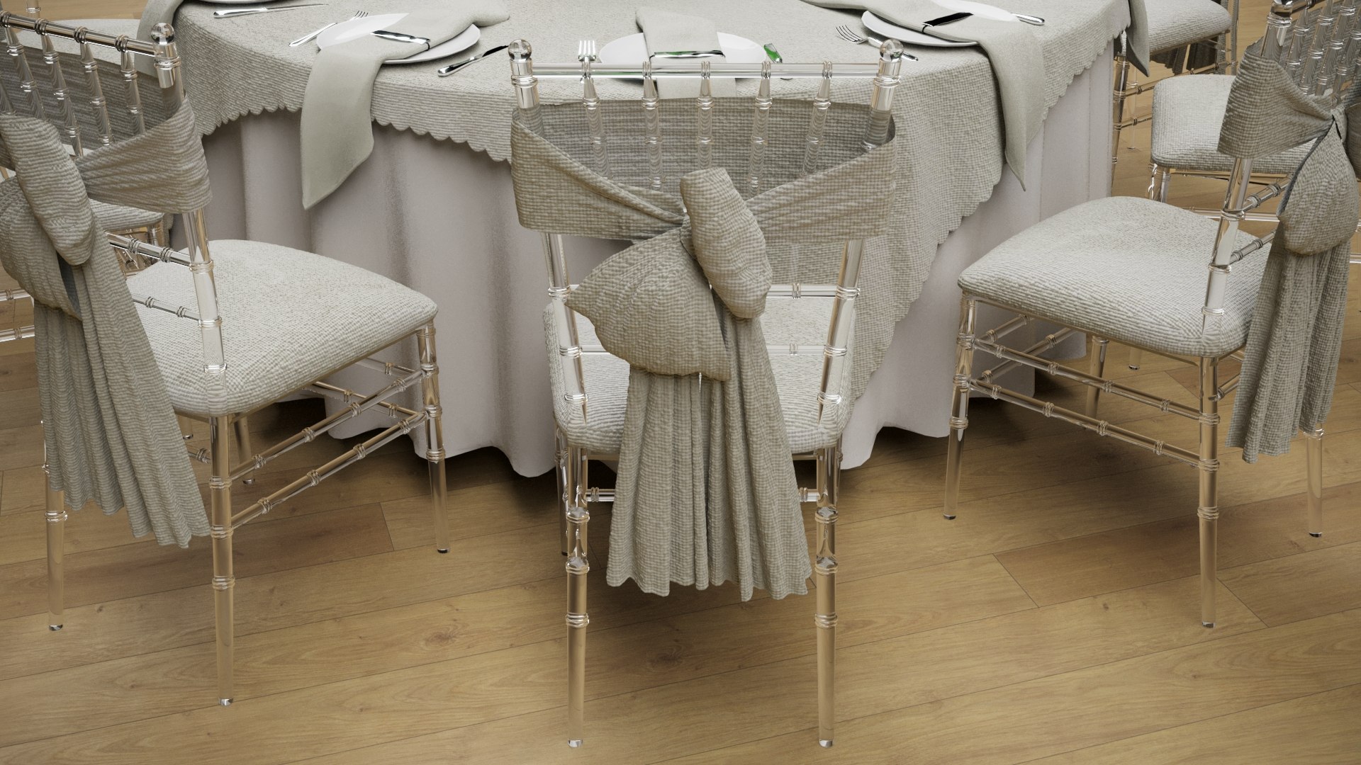 3D Wedding Dinner Table - TurboSquid 2077701
