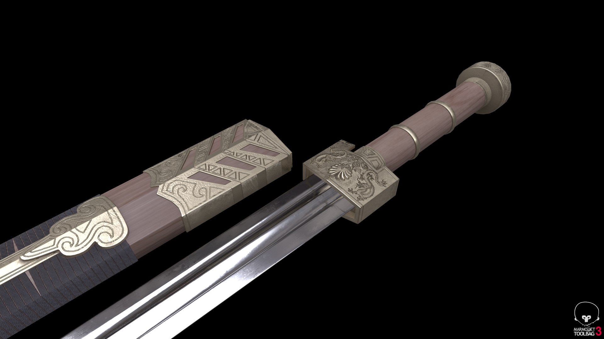 Ancient Chinese Jian Sword Model - TurboSquid 1771278