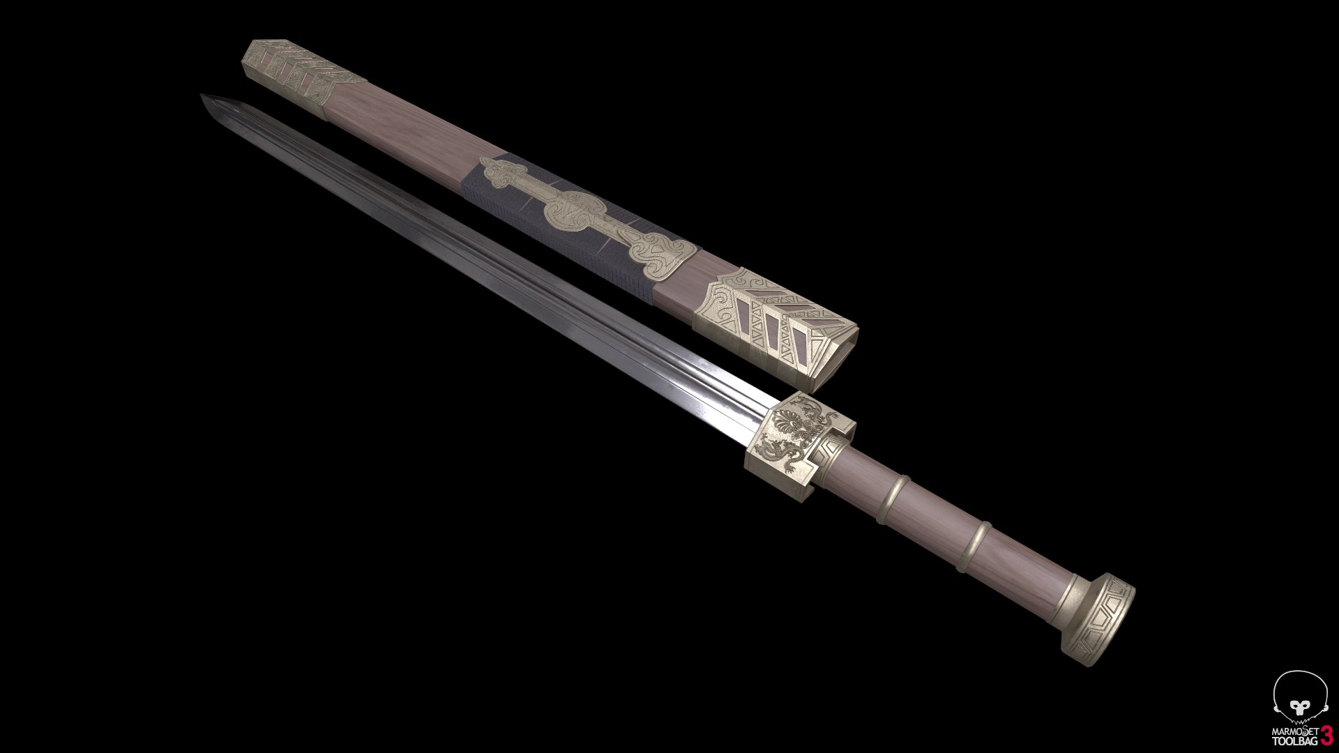 Ancient Chinese Jian Sword Model - TurboSquid 1771278