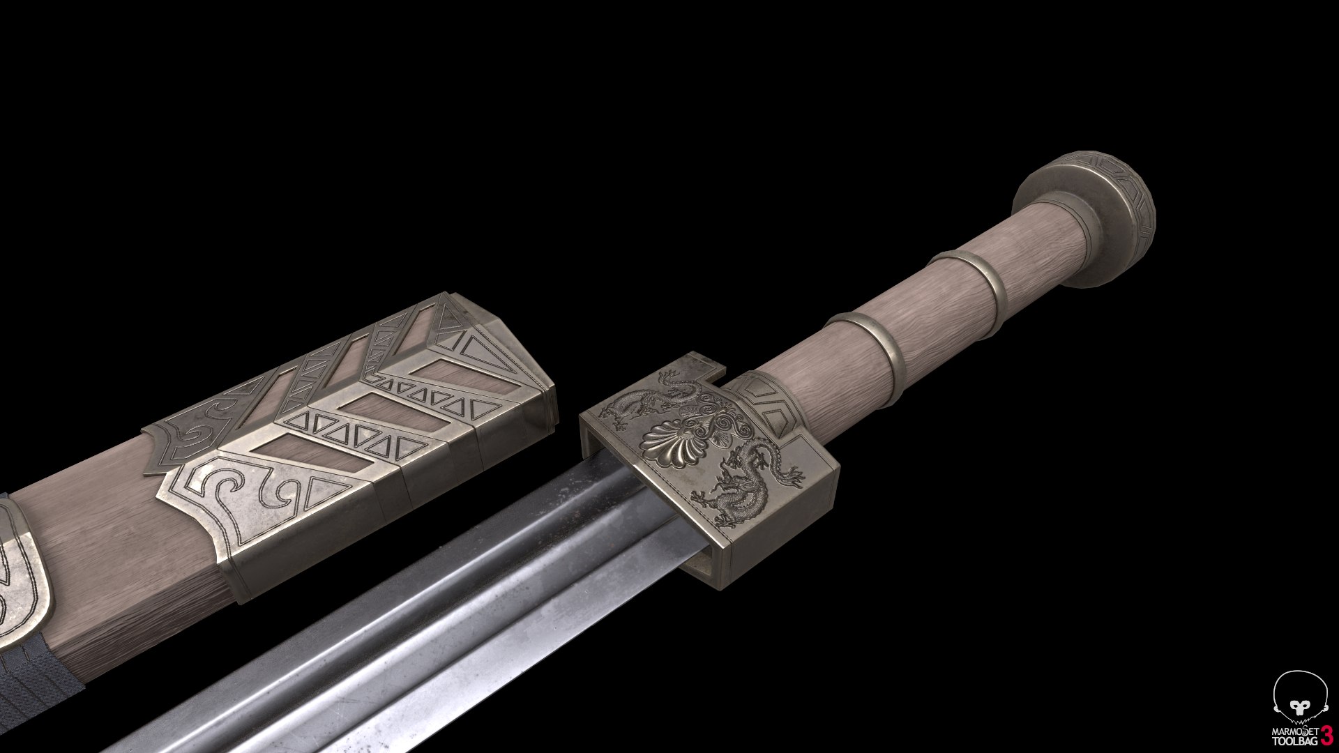 Ancient Chinese Jian Sword model - TurboSquid 1771278