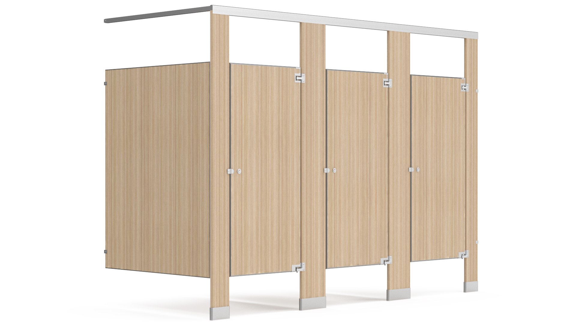 Toilet Partitions Wood Veneer Laminate 3D model - TurboSquid 2044671