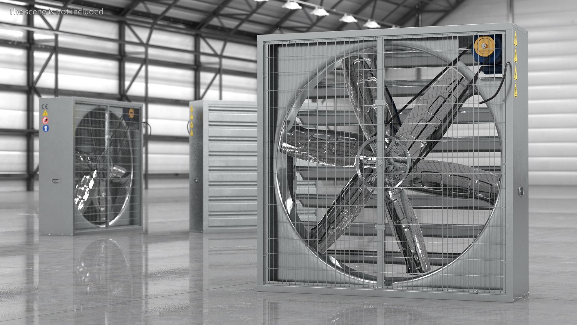 Cooling Exhaust Fan Vent Open 3D Model - TurboSquid 1929749