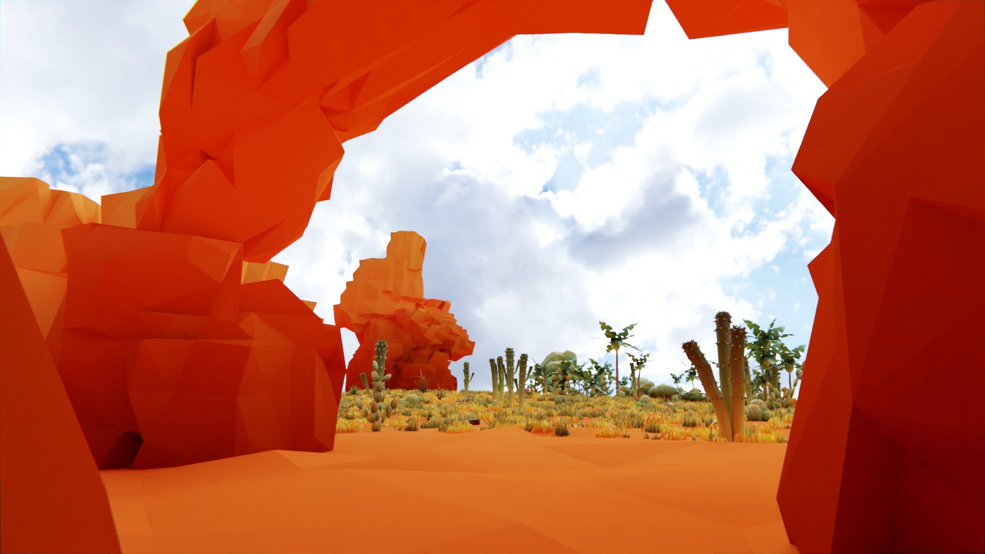 Low Poly Desert Environment 3D - TurboSquid 2308367
