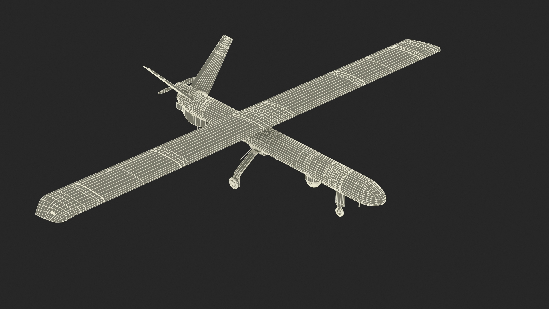 Hermes 450 Multi-Role High Performance Tactical UAS 3D Model ...