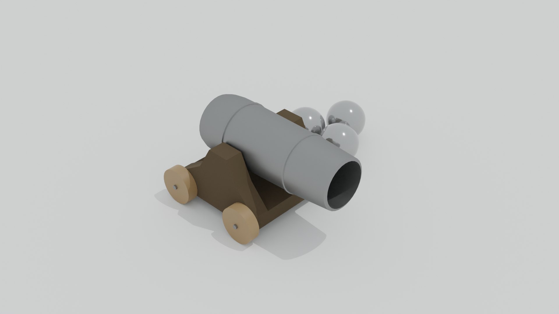 3D Cannon Model - TurboSquid 2140635