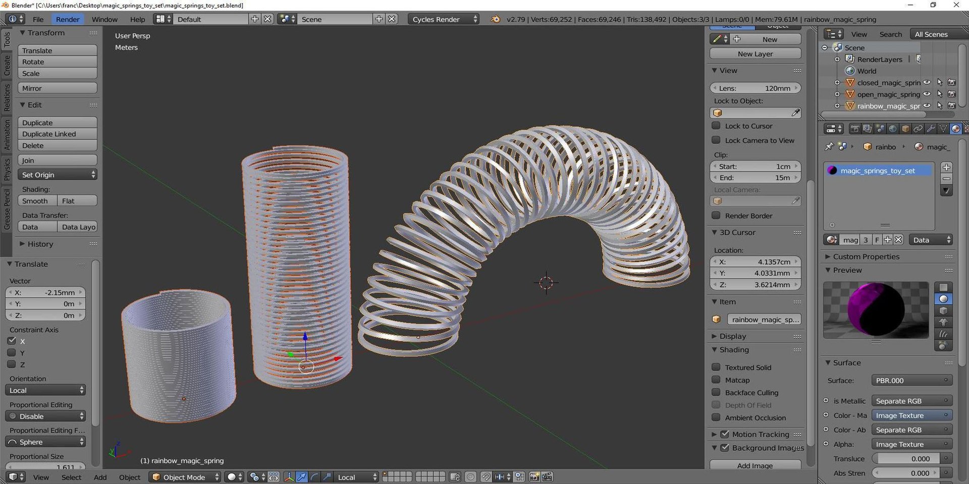 Magic Springs Toy Set 3D Model - TurboSquid 1623712