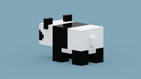 modelo 3d panda minecraft - TurboSquid 2089586