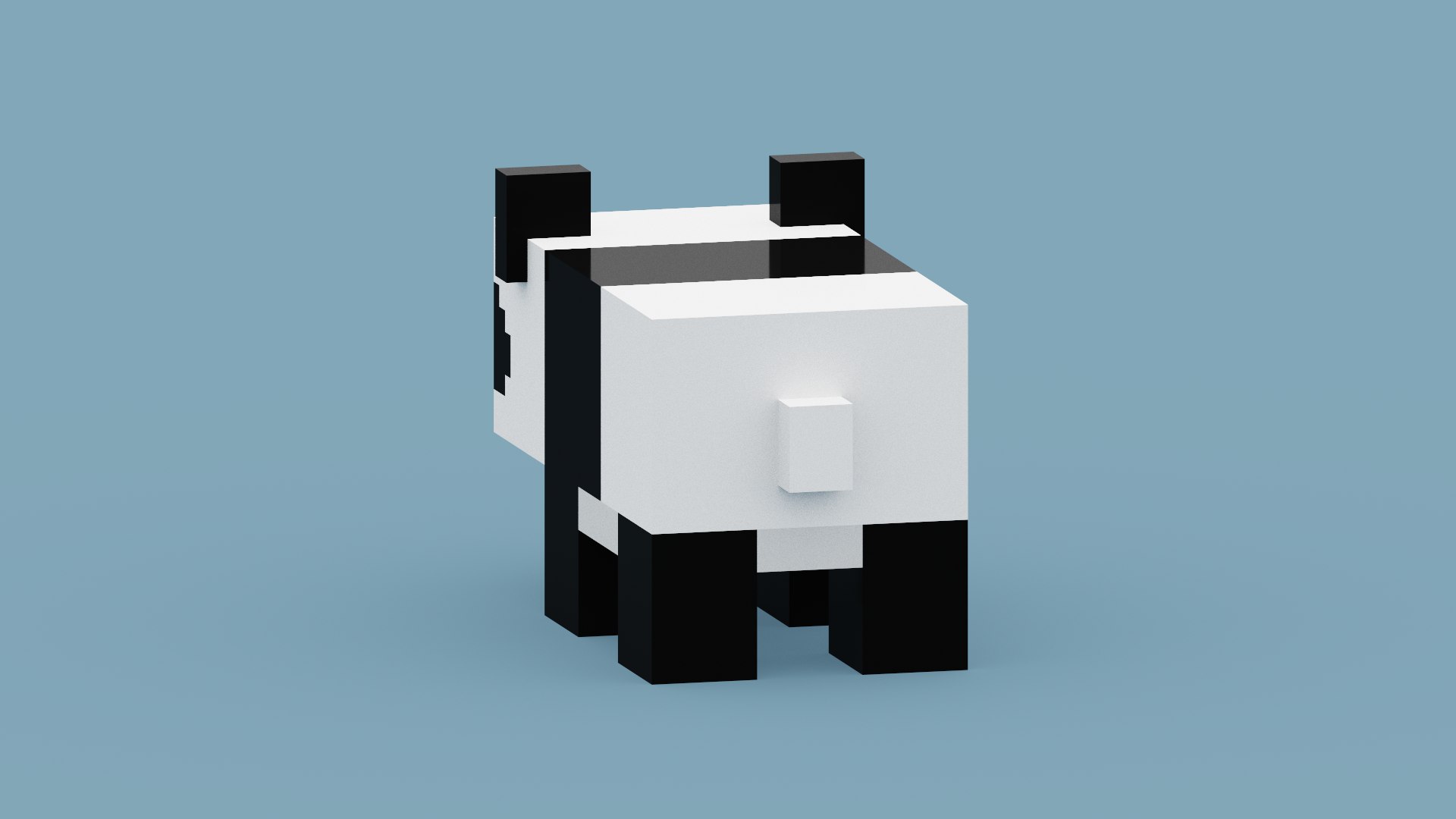 3D Minecraft Panda Model - TurboSquid 2089586
